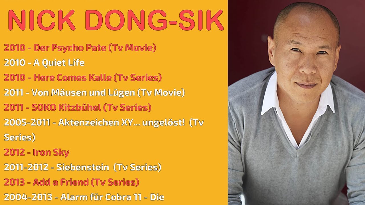 NICK DONG SIK MOVIES LIST - YouTube