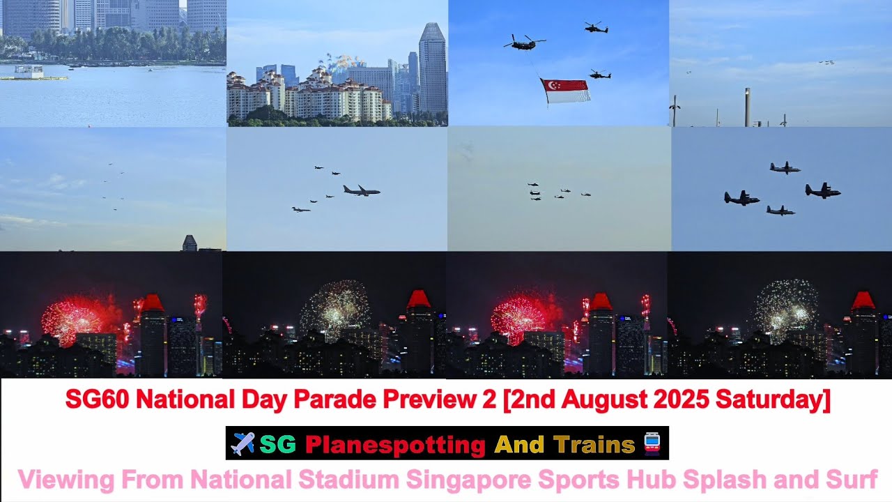 [SG60 Preview 2] NDP 2025 Spotting From National Stadium Splash N Surf ...