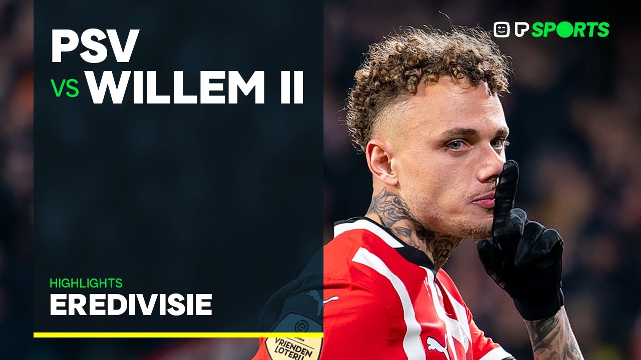 PSV laat opnieuw punten liggen - Samenvatting: PSV - Willem II - YouTube