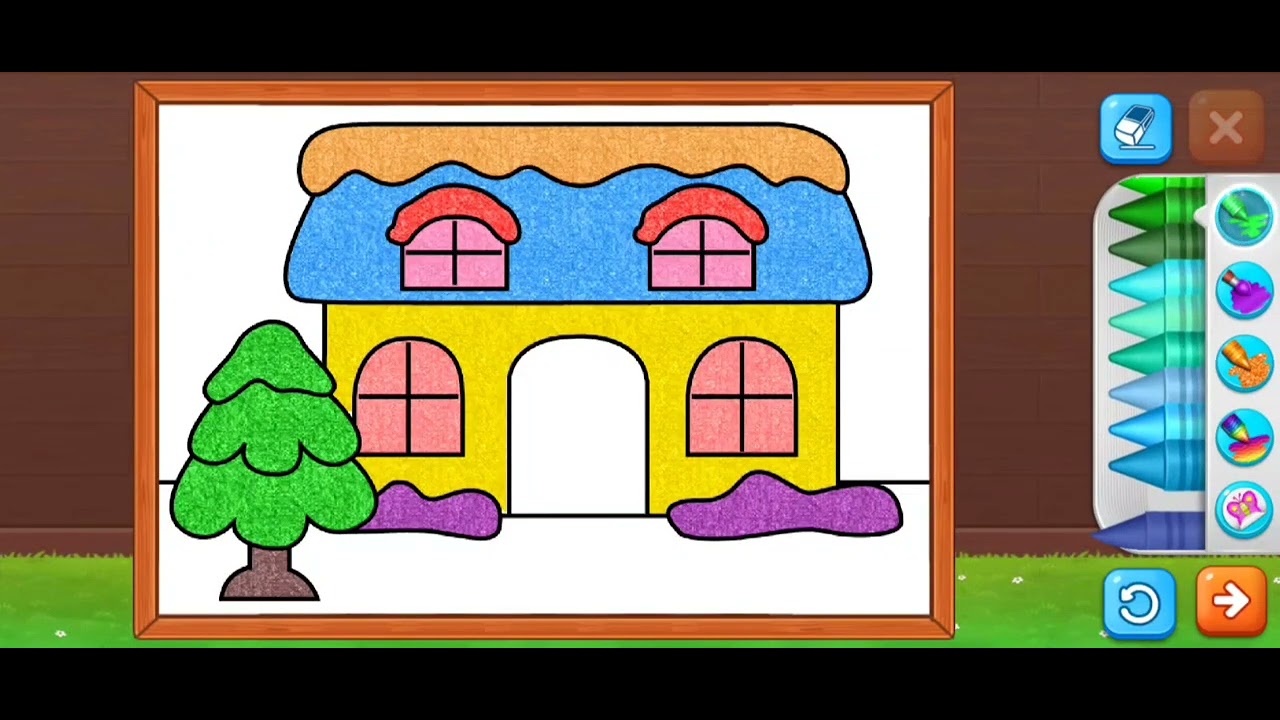 Coloring for Kids - Color The House - YouTube