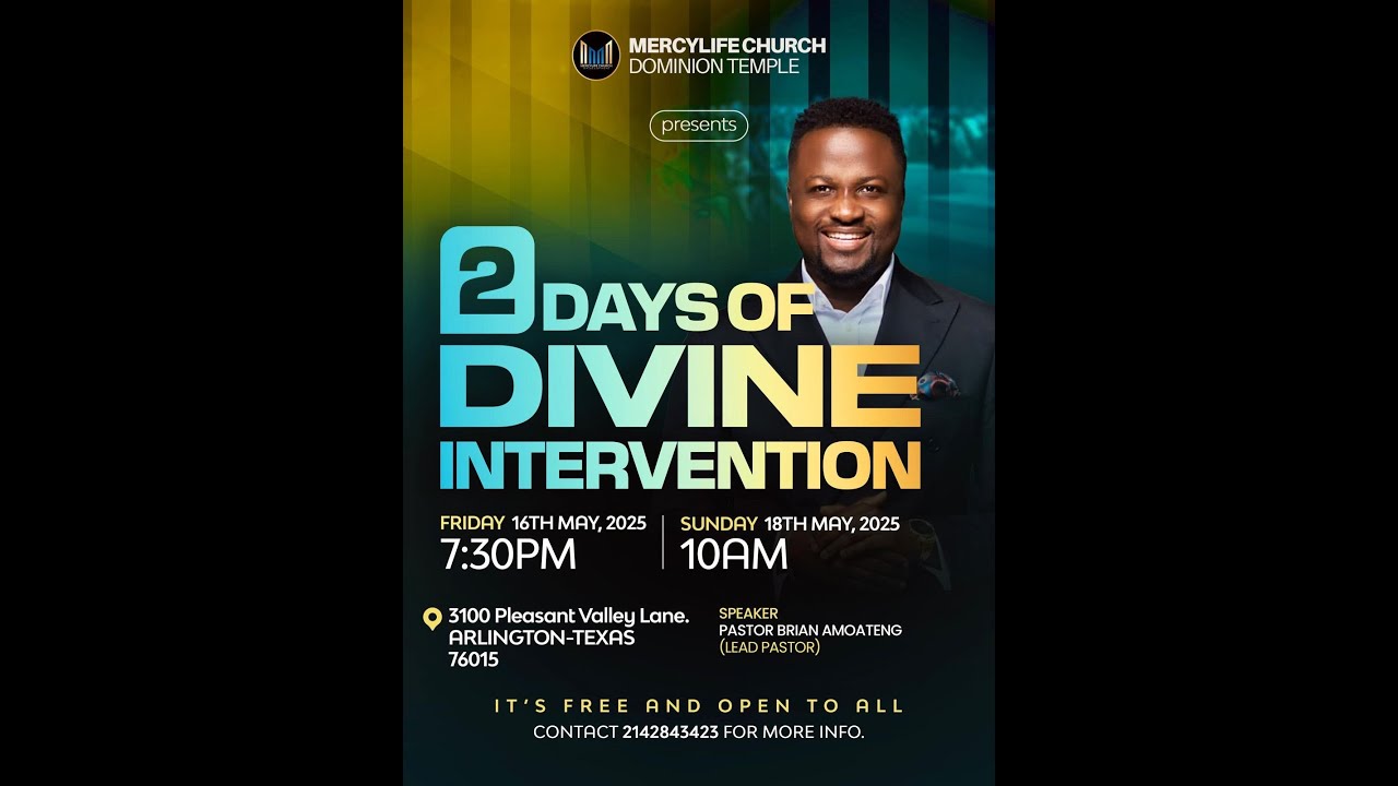 2 DAYS OF DIVINE INTERVENTION DAY 1 || 05/16/25 || SOLUTION NIGHT ...