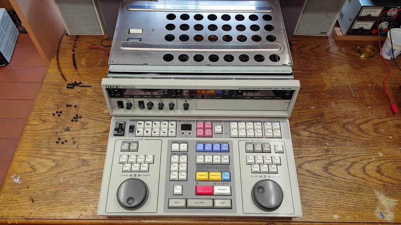 How to disassemble the Sony BVE-600 Editing Control Unit - YouTube