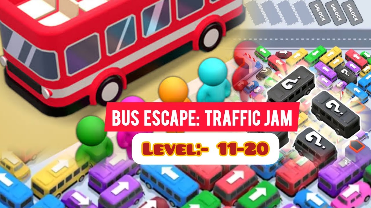 Bus Escape :- Traffic Jam Level: 11-20| GAME ZONE| - YouTube