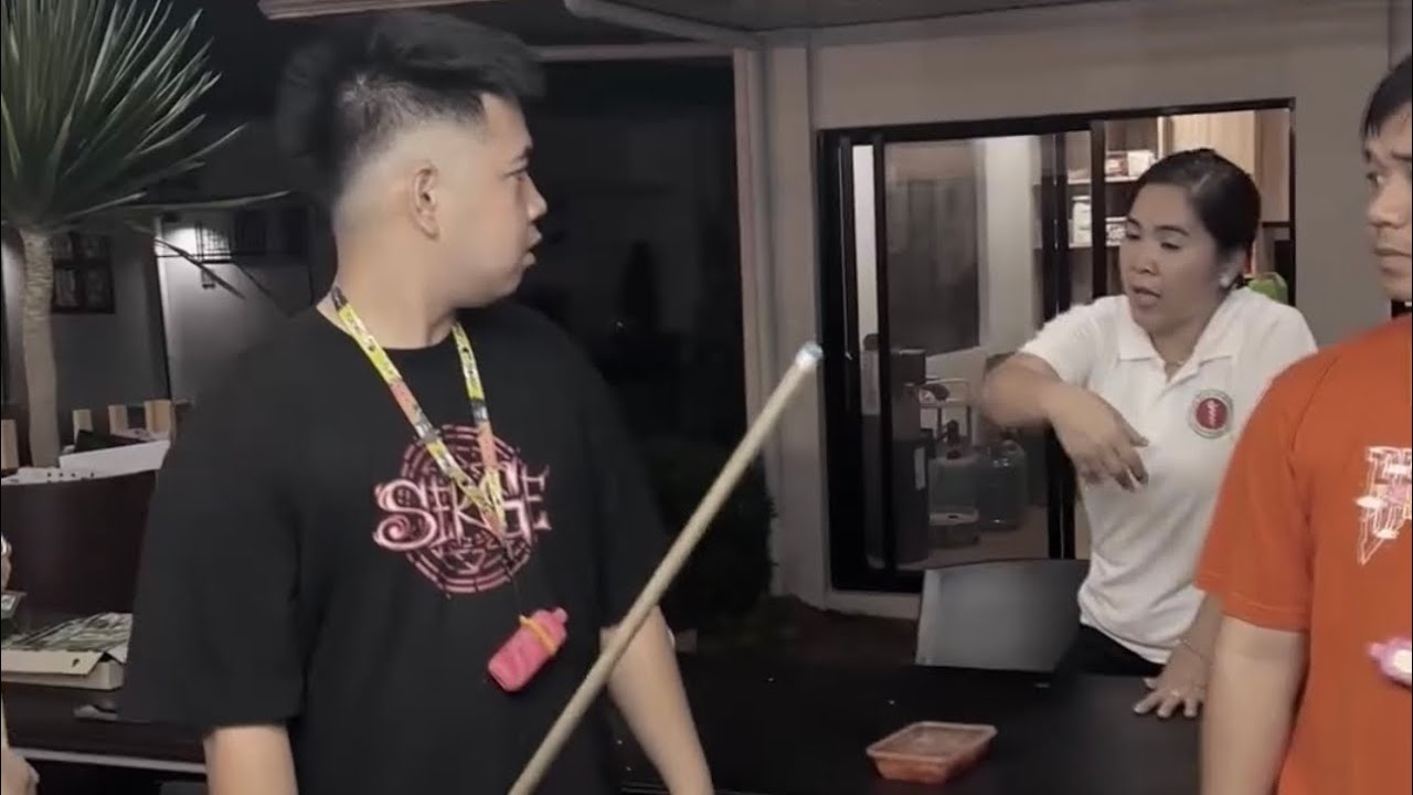 sir geybin naadik sa bilyar. #capinpinfamily - YouTube