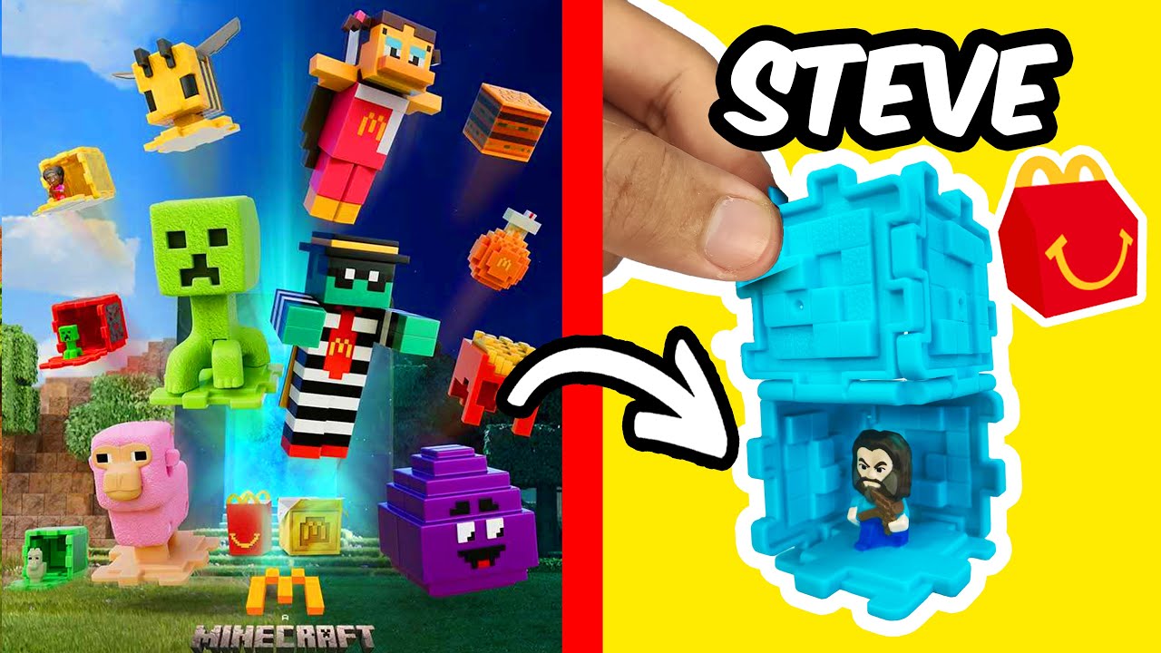FIRST LOOK Minecraft Movie Happy Meal Toys LEAKED - YouTube