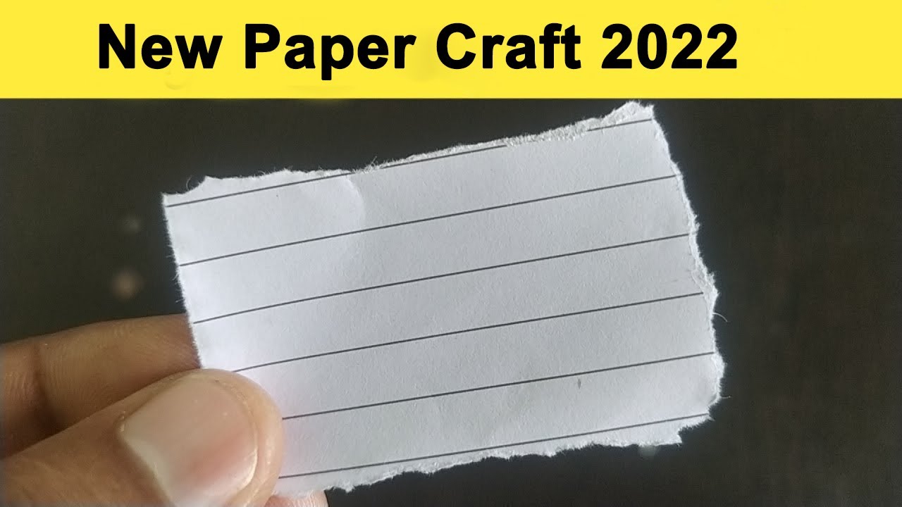 Paper craft in just 2 Step - YouTube