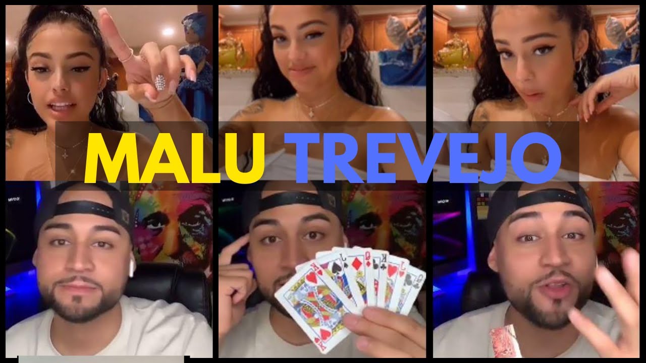 malu trevejo instagram live | shocked by magic tricks august 8 2020 ...