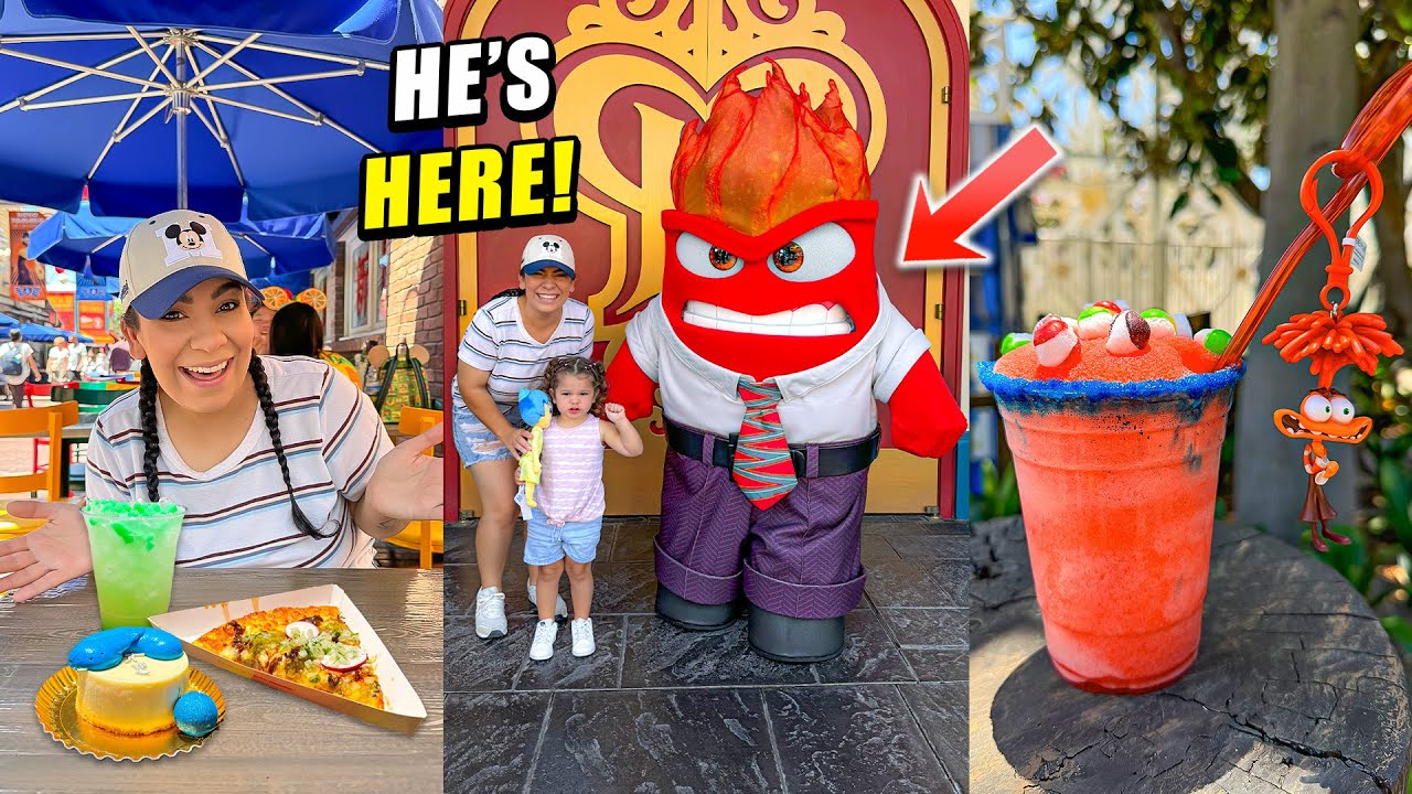 😱 WE MET ANGER From INSIDE OUT 2 At The DISNEYLAND RESORT! | New Food ...