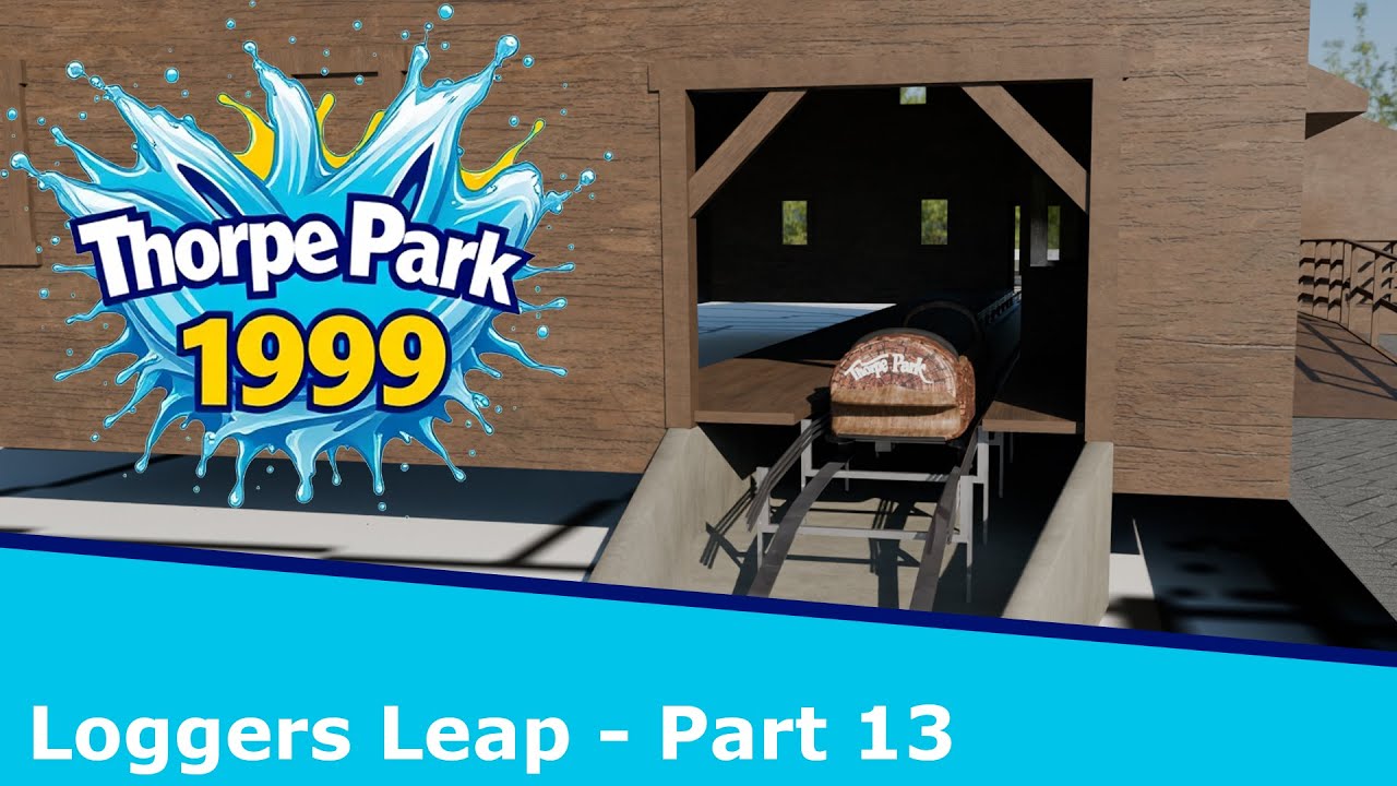 How I Built Thorpe Park Loggers Leap 3D Model | Blender Timelapse ...