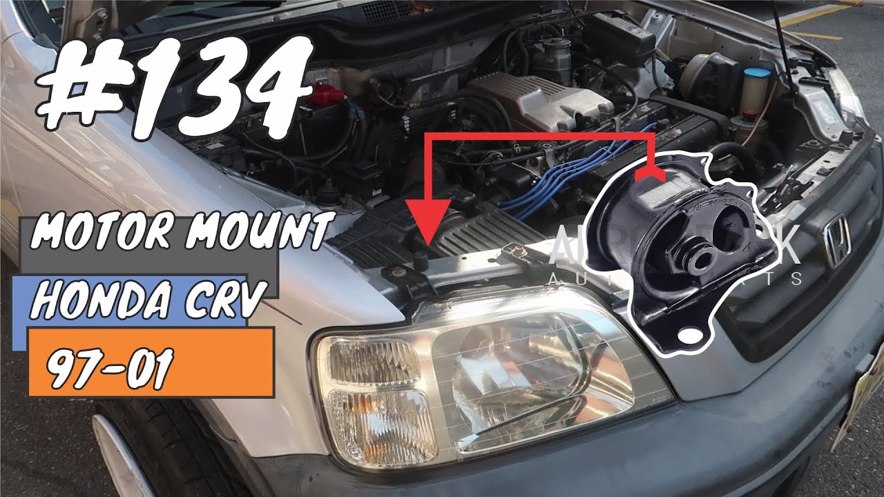 Como cambiar el soporte de motor lado de la transmisión Honda CRV 97-01 ...