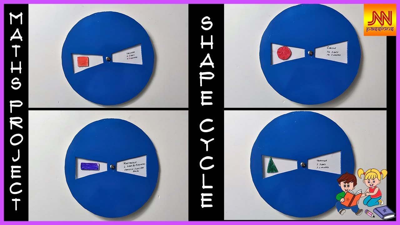 Shape Cycle | Art & Craft | Math Project| Math Model| Maths Project ...