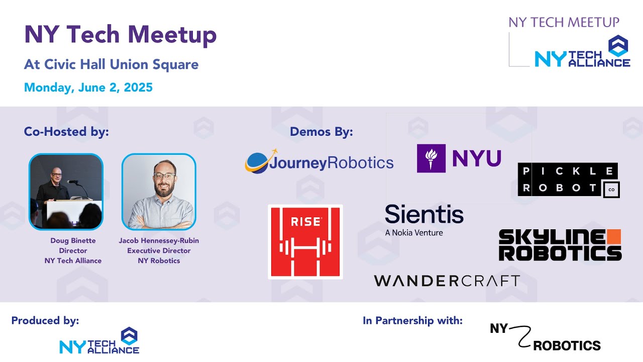 NY Tech Meetup - Monday, June 2, 2025 - YouTube