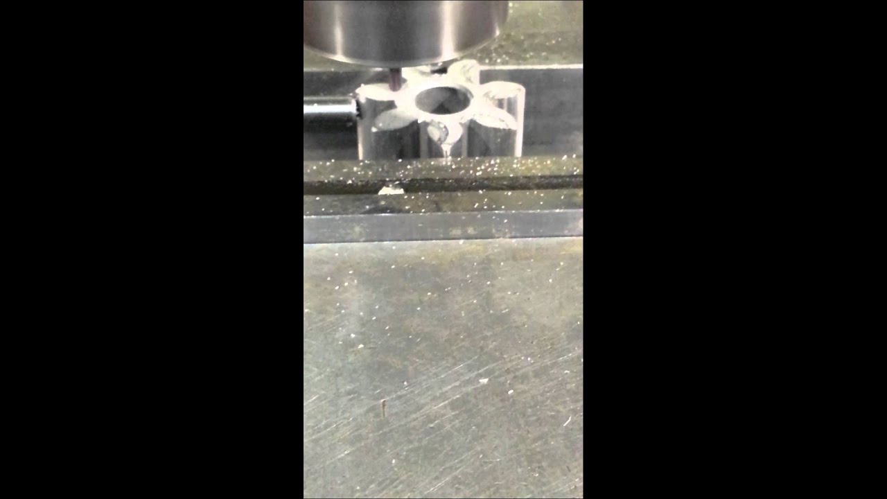 Bulltear machining AMC V8 HRC gear - YouTube