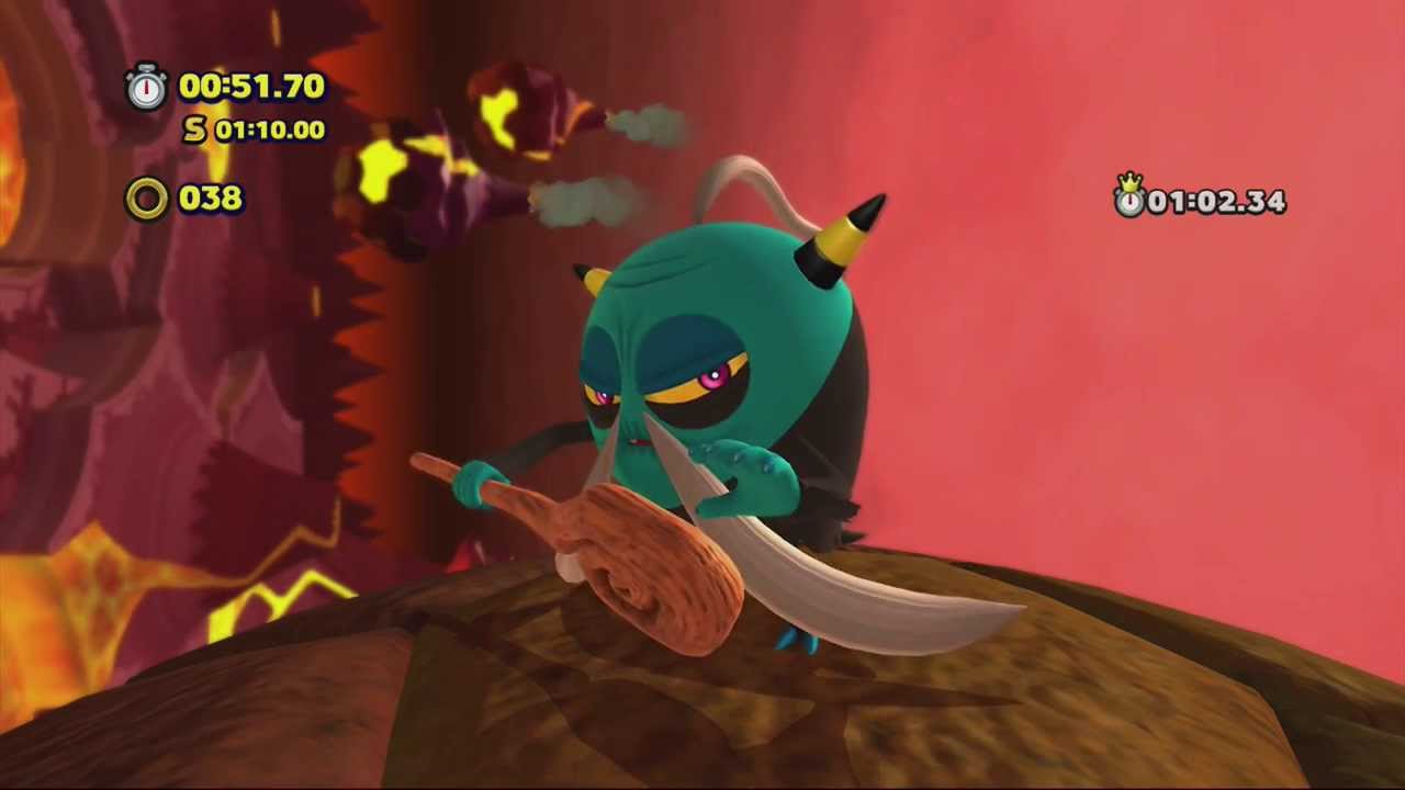 Sonic Lost World: Lava Mountain Zone 1 [1080 HD] - YouTube