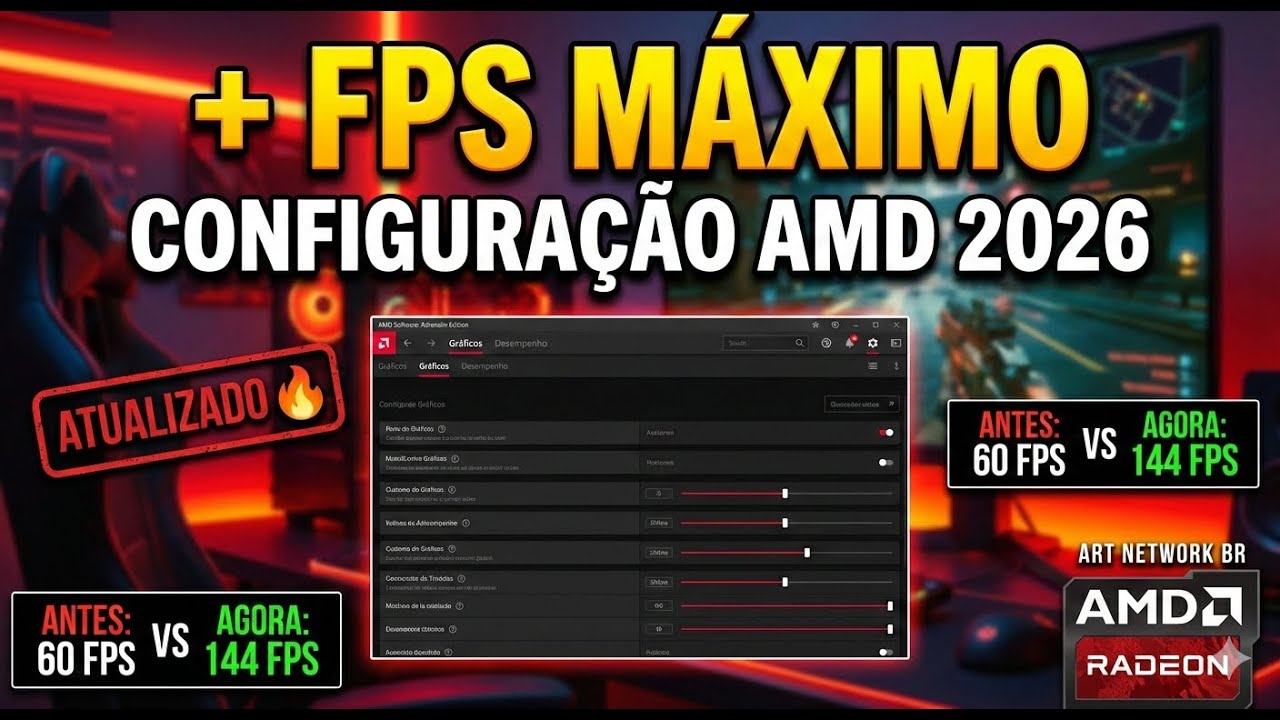 🔥 MELHOR CONFIGURAÇÃO PARA OTIMIZAR PLACA DE VÍDEO AMD RADEON + FPS 🔥 ...