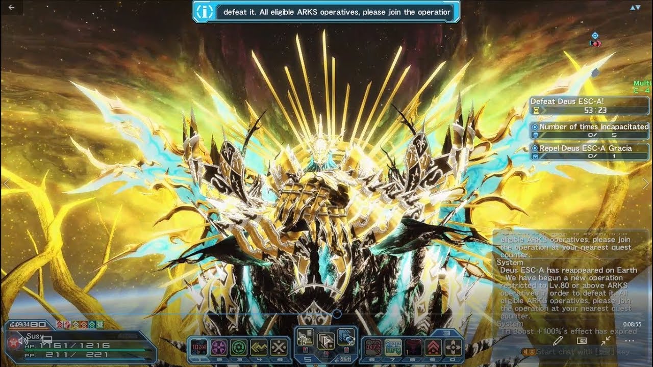 PSO2 Deus Gracia XH Solo [Fo/Te] - YouTube