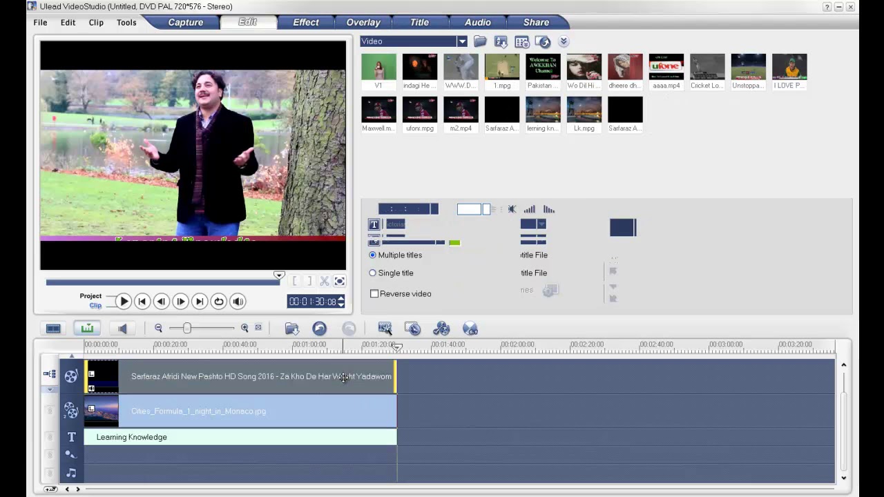 Ulead video studio tutorial part 10 - YouTube