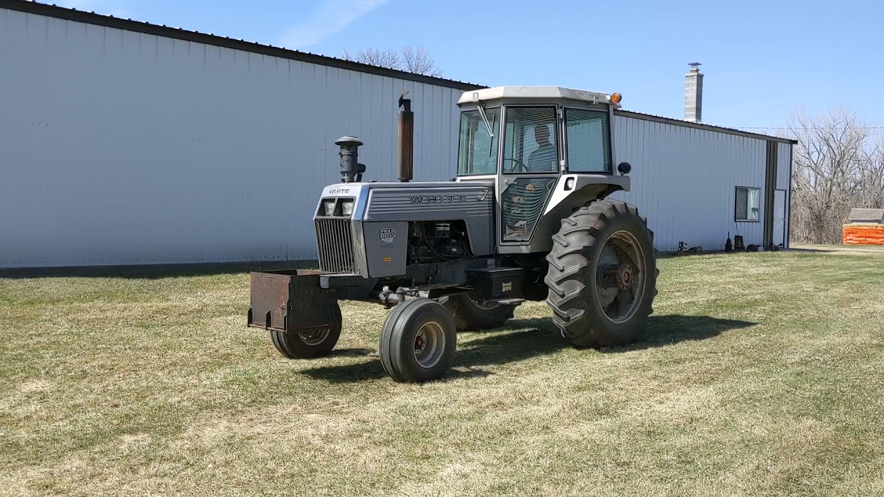 White Field Boss Tractor Model 2-105 - 3130 hrs - YouTube