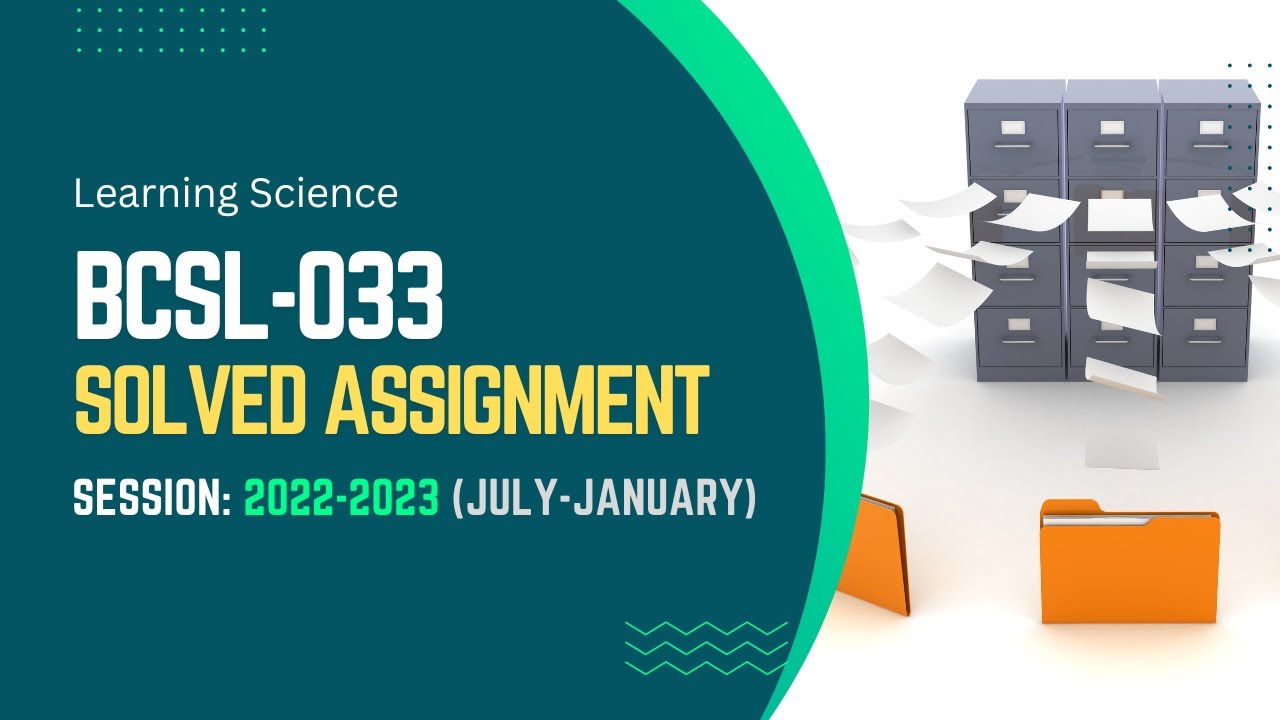BCSL-033 Solved Assignment 2022-2023 (July - January) || IGNOU BCA (3 ...