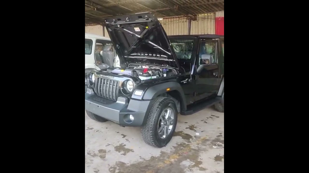 Mahindra Thar automatic Bonnet opening | New Thar 2021 #shorts - YouTube