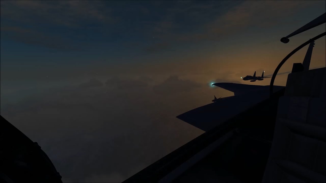 F15 evening formation flight over Georgia - YouTube