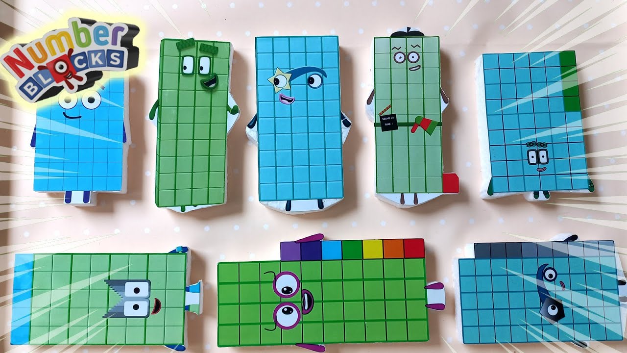#985 Unlocking BLACK BOX MYSTERY of Numberblocks Slime 41-59 v ASMR ...