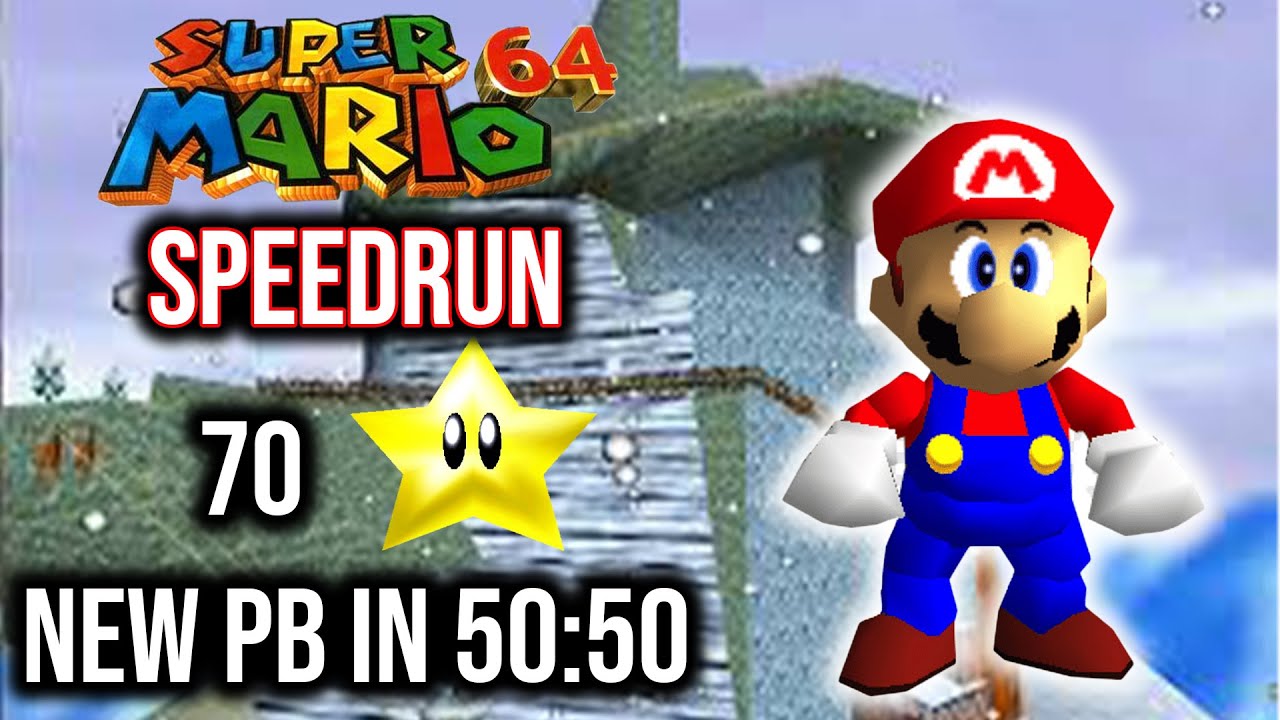 Super Mario 64 - 70 Star Speedrun in 50:50 - YouTube