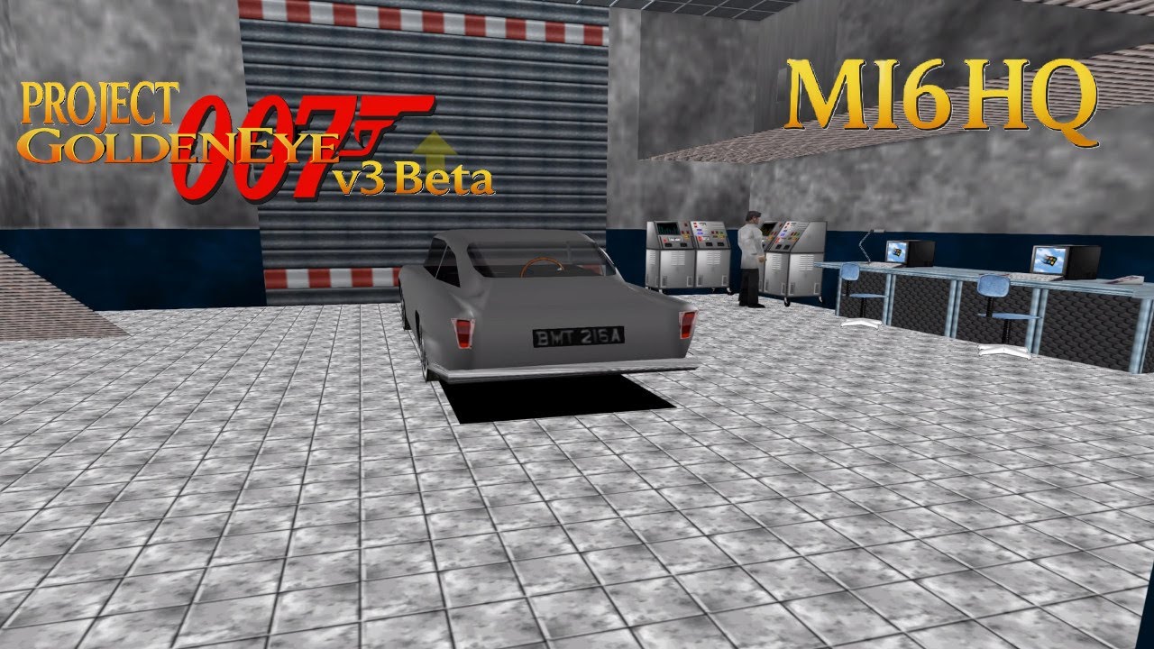Project GoldenEye 007 v3 Beta - MI6 HQ (Nintendo 64 Mod) - YouTube