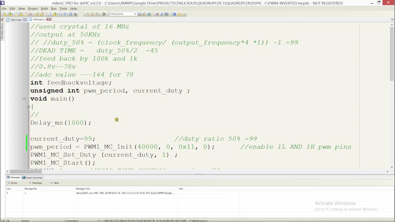 PROGRAMMING dsPIC MICROCONTROLLER (HERE dsPIC30F2010 USED) USING PICKIT 2 SOFTWARE & mikro c ...