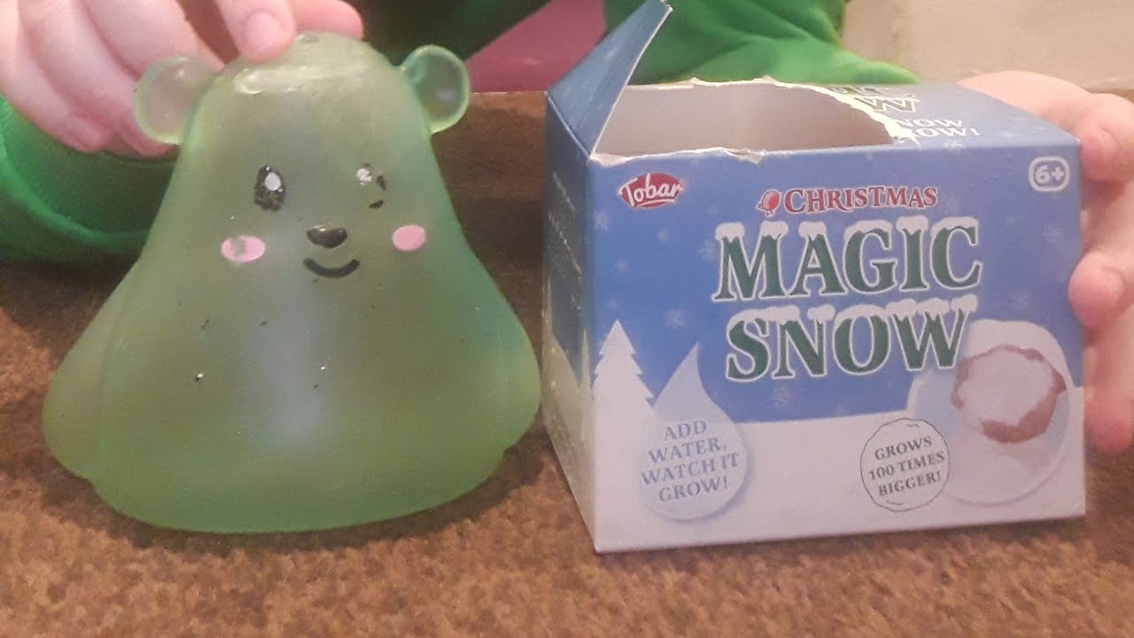 I made snow and a squishy orbeez toy (very squishy) science part 1 ...