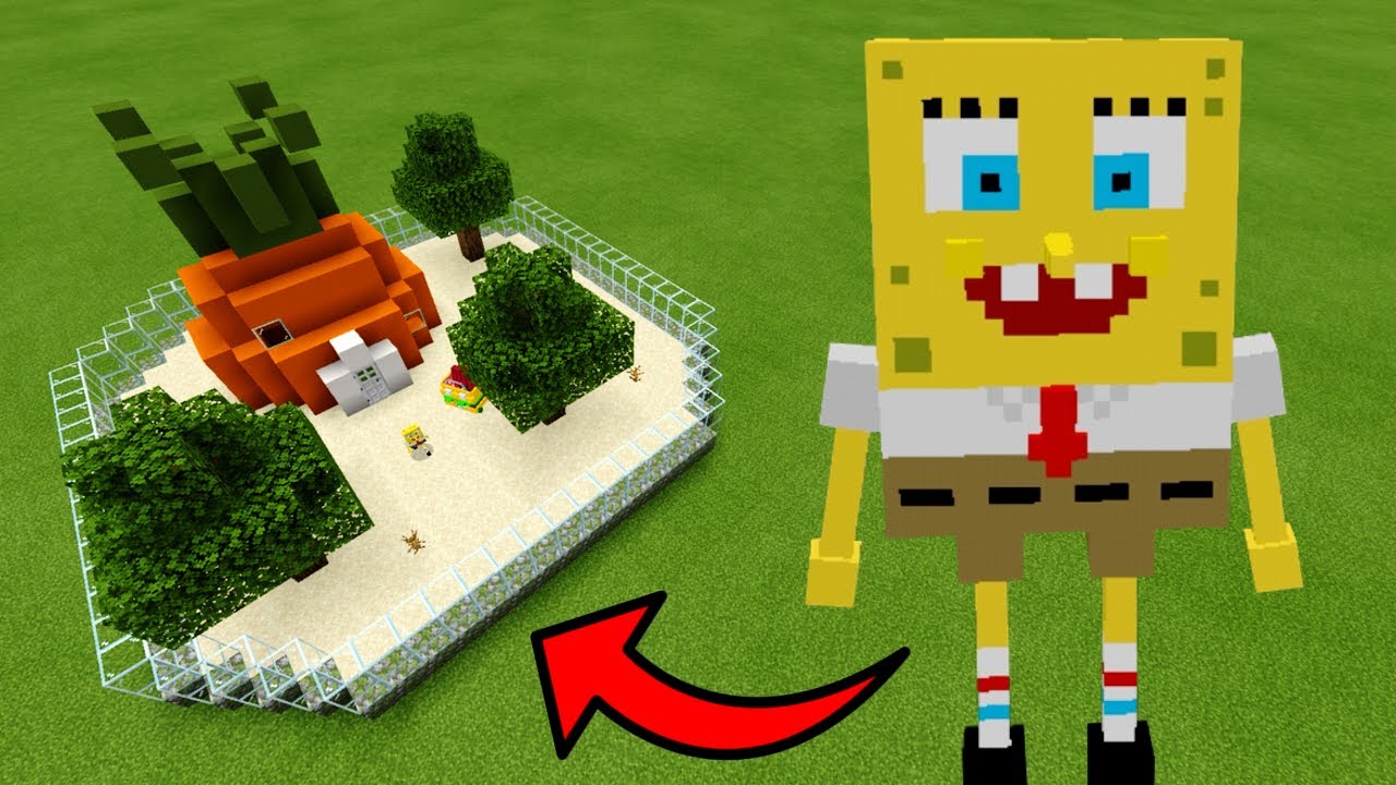 MCPE: How To Make a Spongebob Farm - YouTube