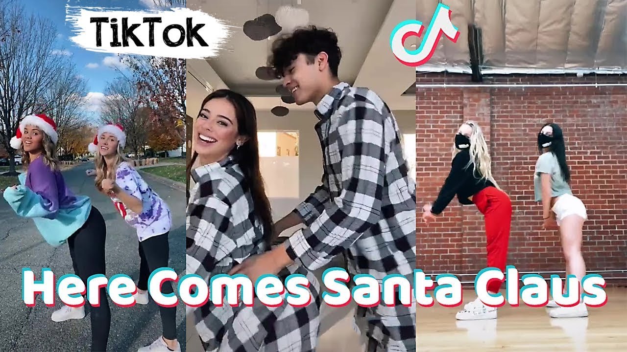 Here Comes Santa Claus TikTok Dance Challenge Compilation - YouTube