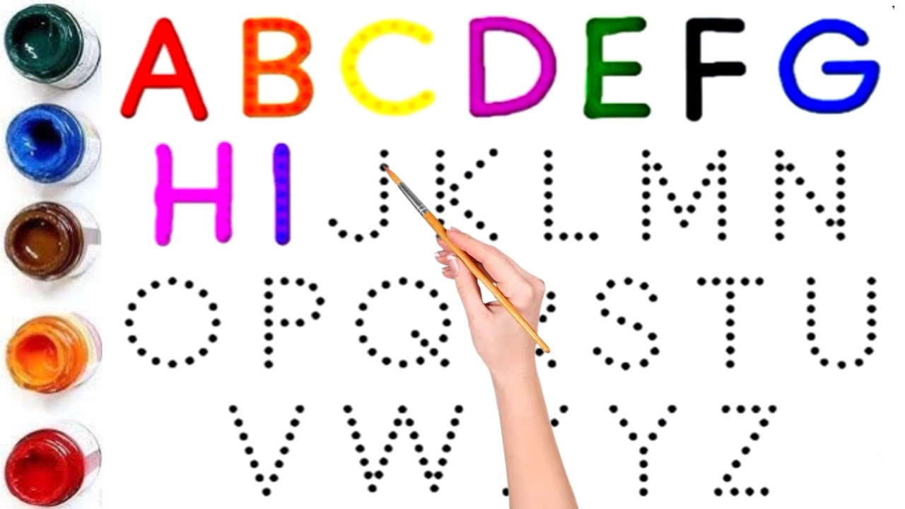 ABC for Kids | How to Draw and Paint Alphabet A to Z for Kids Easy ...