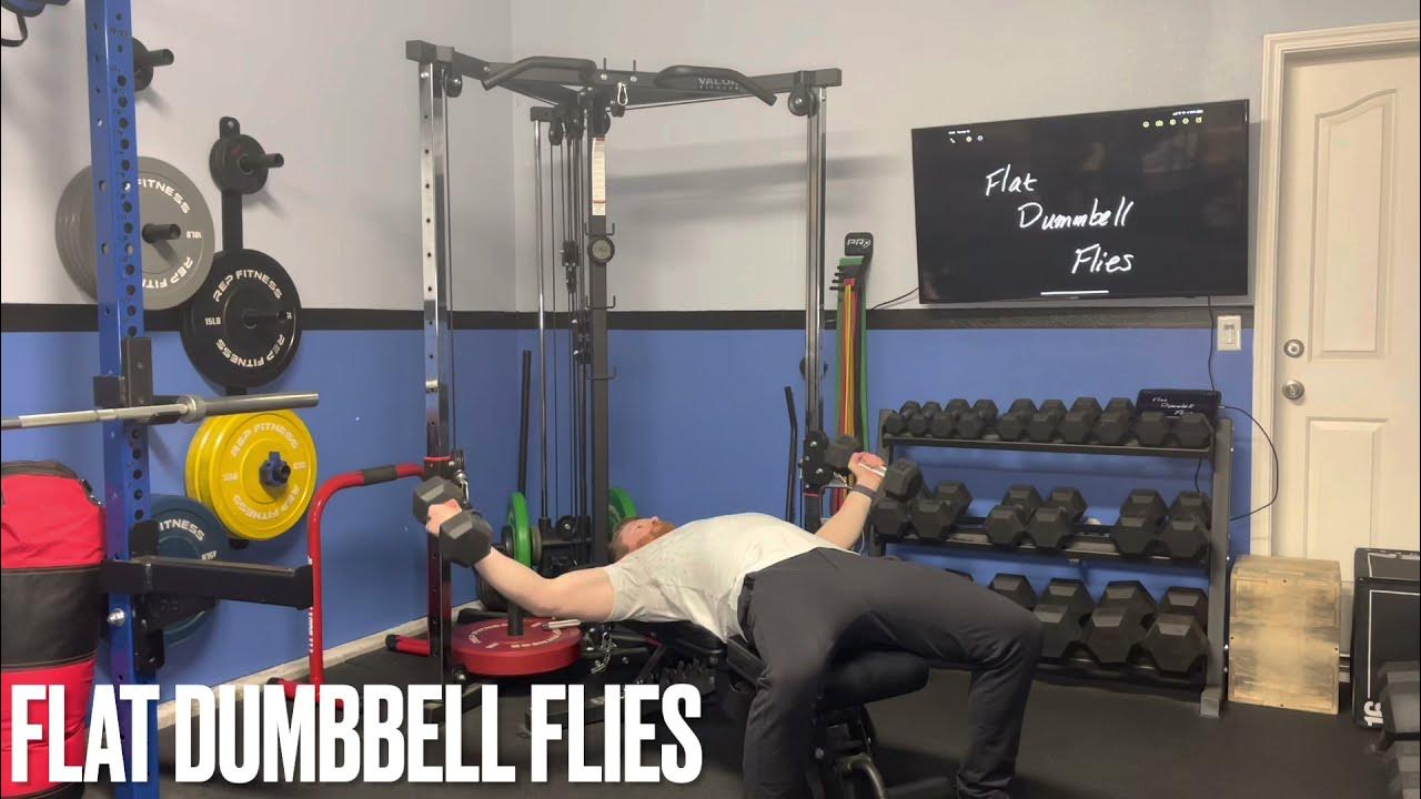 Flat Dumbbell Flies Youtube