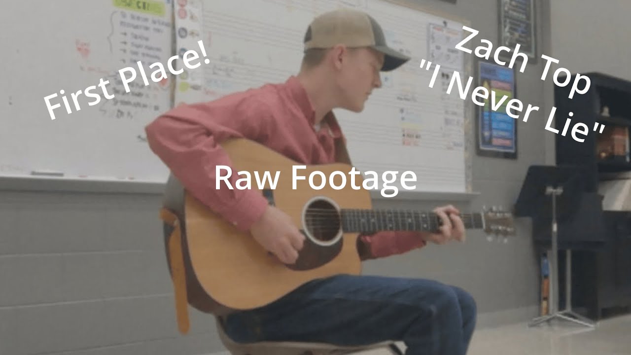 I Never Lie | Zach Top (Live Cover) - YouTube