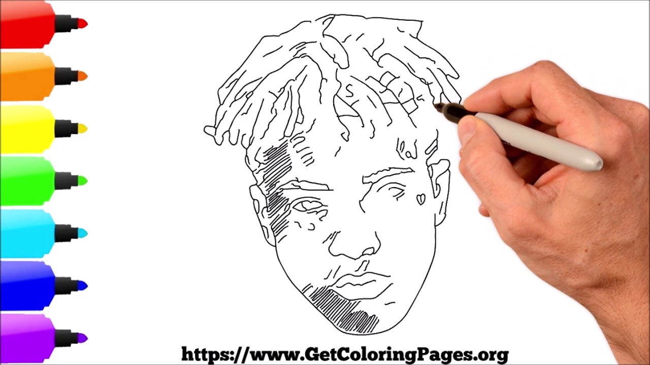 How to Draw XXXtentacion Step by Step - YouTube