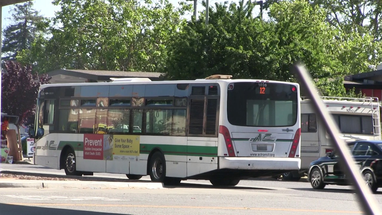 AC Transit - Van Hool A330 Route 12 #1036 - YouTube