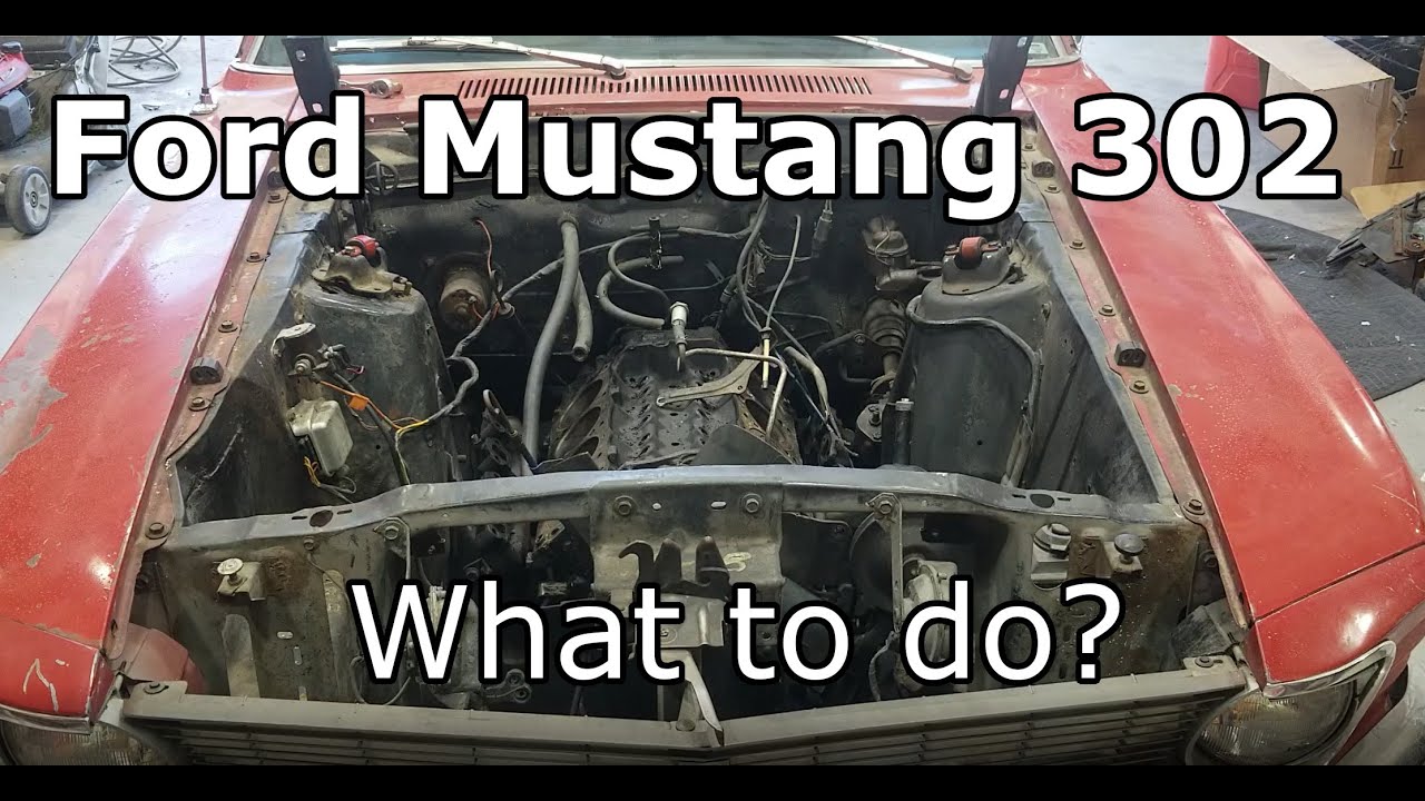 1970 Mustang F Code 302 Engine Removal - YouTube