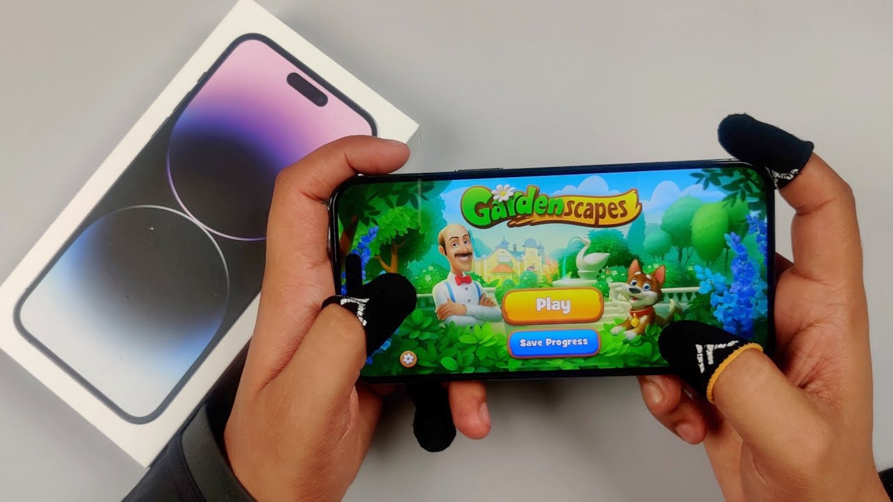 IPHONE 14 PRO MAX GARDENSCAPES GAMEPLAY TEST | A MATCHING PUZZLE GARDEN ...