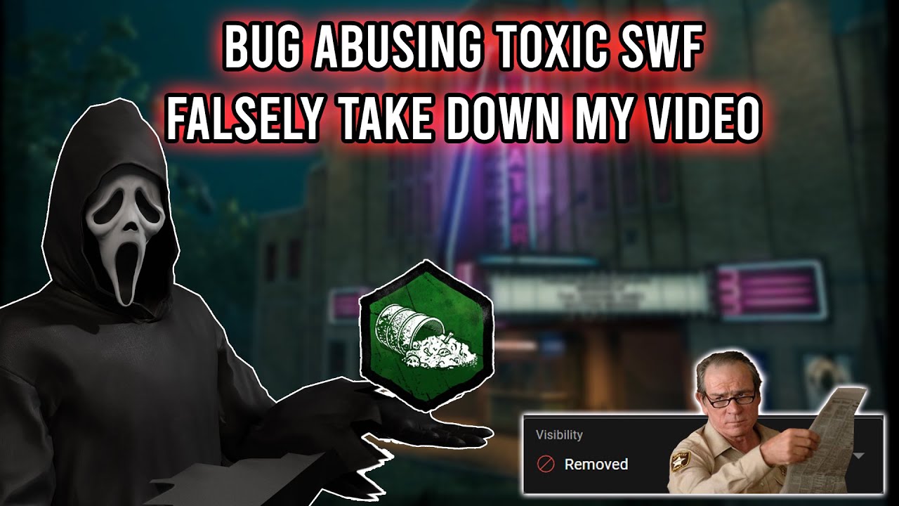 False Copyright Striked by a Bug Abusing Salty SWF - Dead By Daylight - YouTube