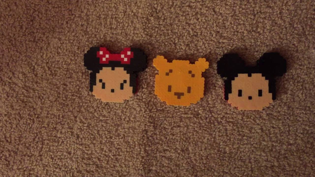 Perler bead Double-sided Winnie the Pooh - YouTube