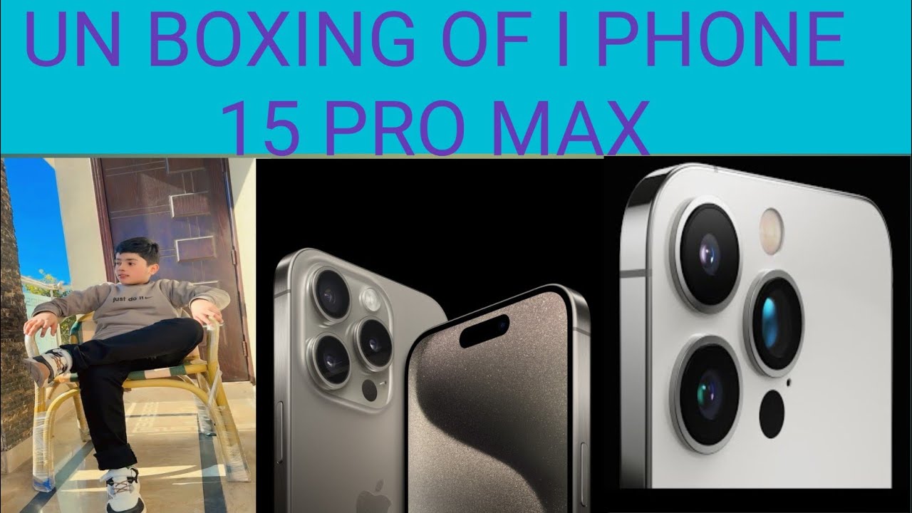 UN BOXING OF I PHONE 15 PRO MAX/ GIFTED TO MY WIFE - YouTube