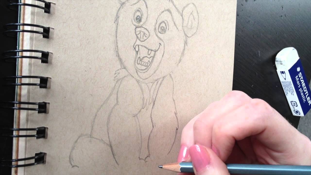 Drawing Time Lapse: Koda from Brother Bear (Part 1) - YouTube