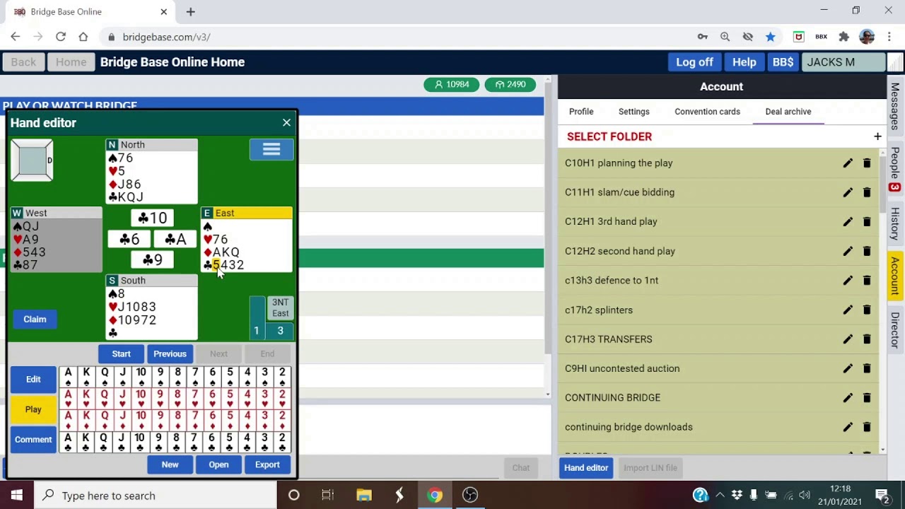 BBO HAND EDITOR - YouTube