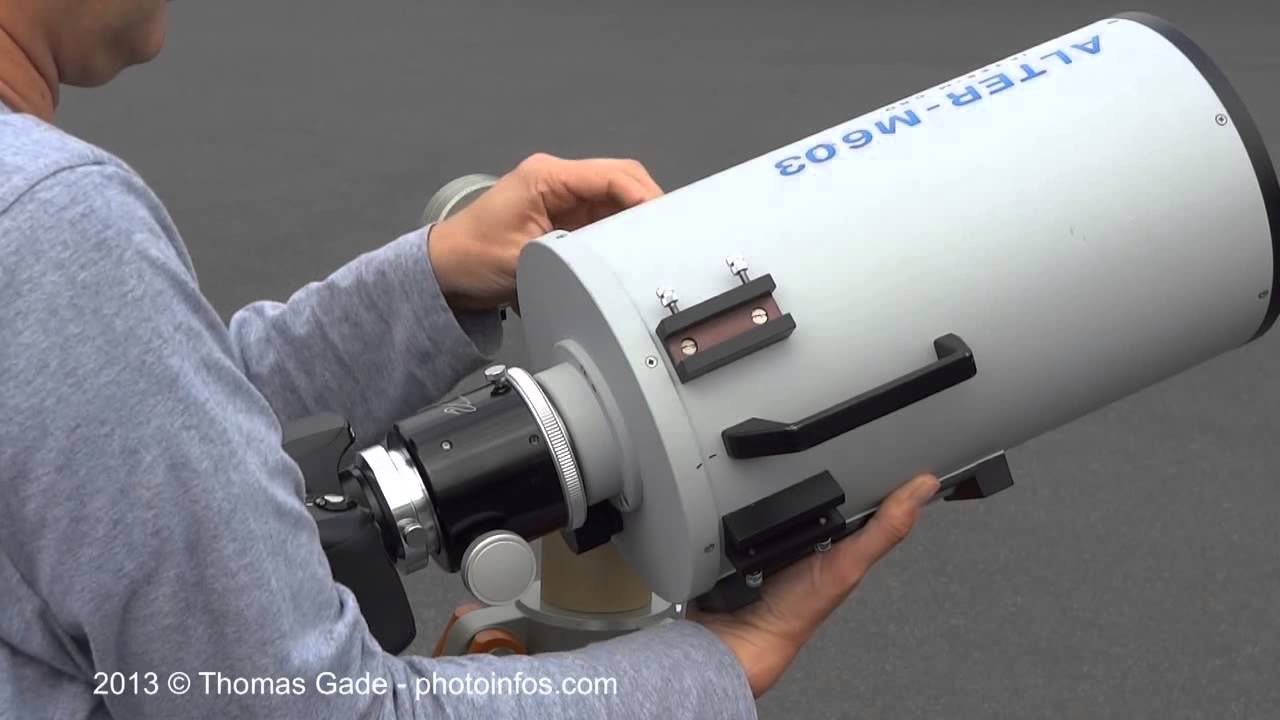 Intes Alter Micro M603 Maksutov Teleskop als Teleobjektiv - YouTube