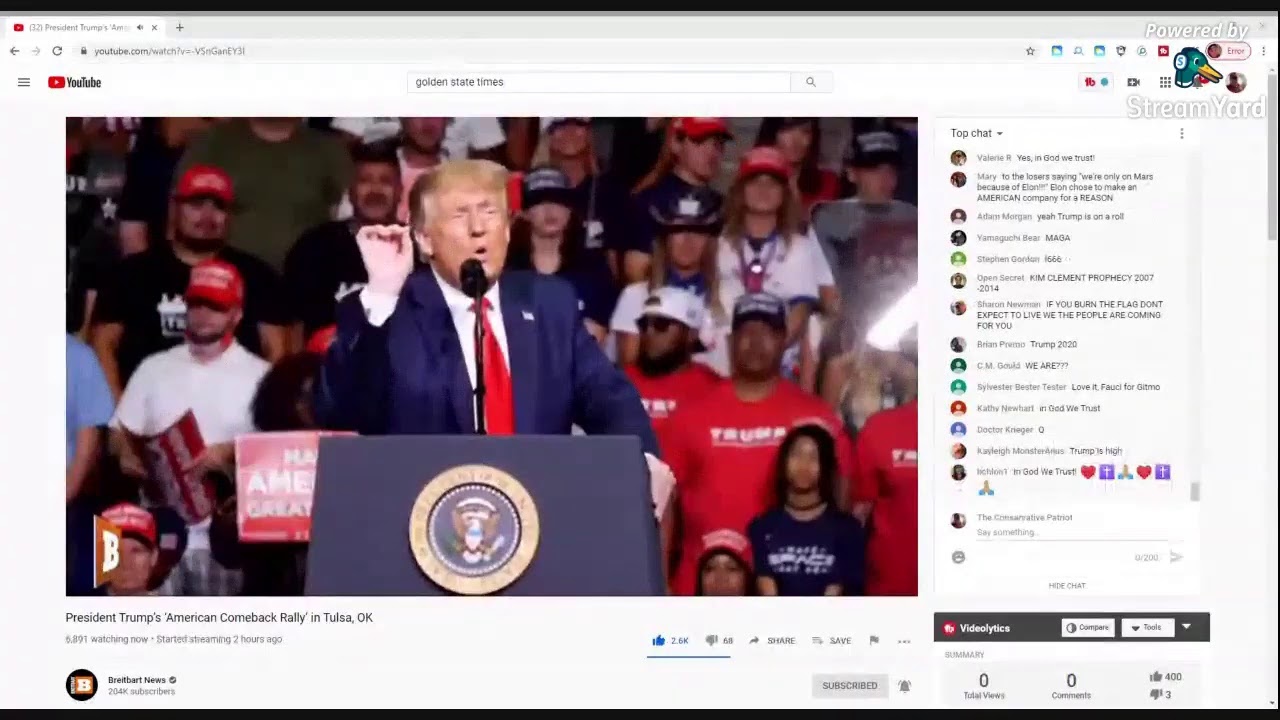 President Trump Rally In Tulsa Oklahoma 6-20-20 - YouTube