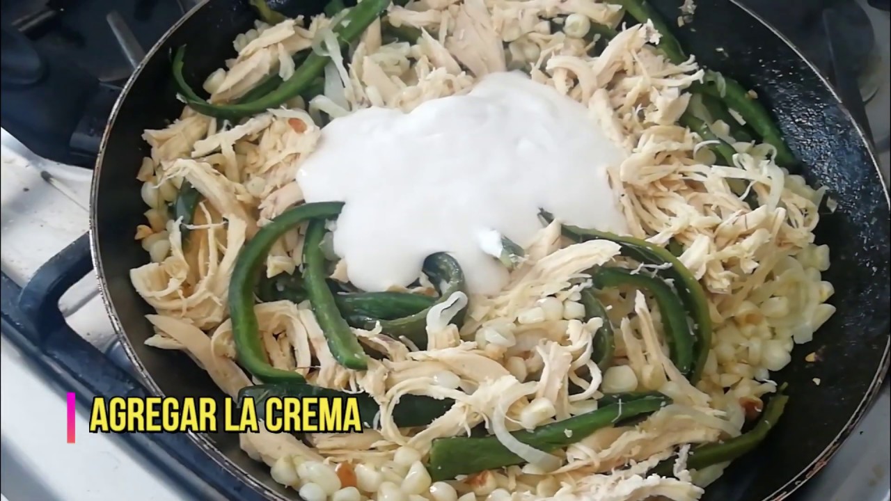 Receta de Crepas de pollo y salsa poblana, ¡Quedaron deliciosas! - YouTube