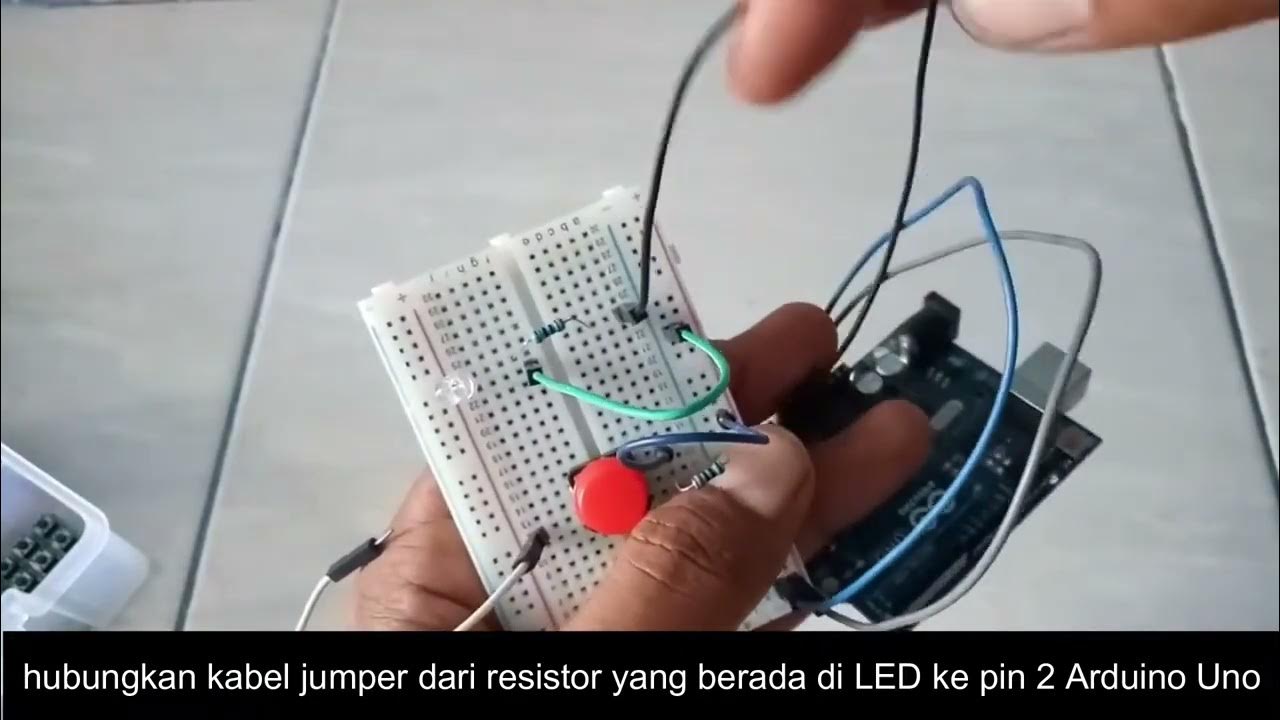 Tutorial Arduino Control ON OFF Mematikan dan Menghidupkan Lampu LED Menggunakan 1 Push Button ...