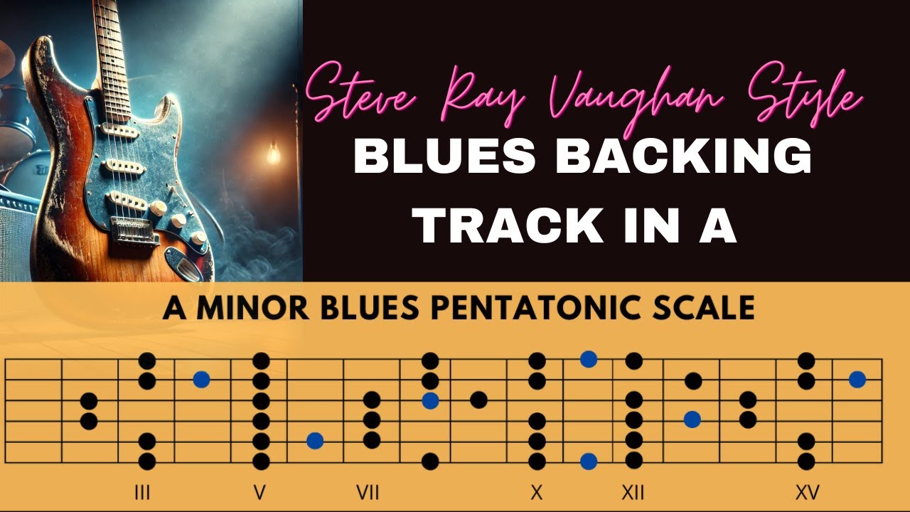 Blues Backing Track in A (SRV Style) with Major & Minor Blues ...