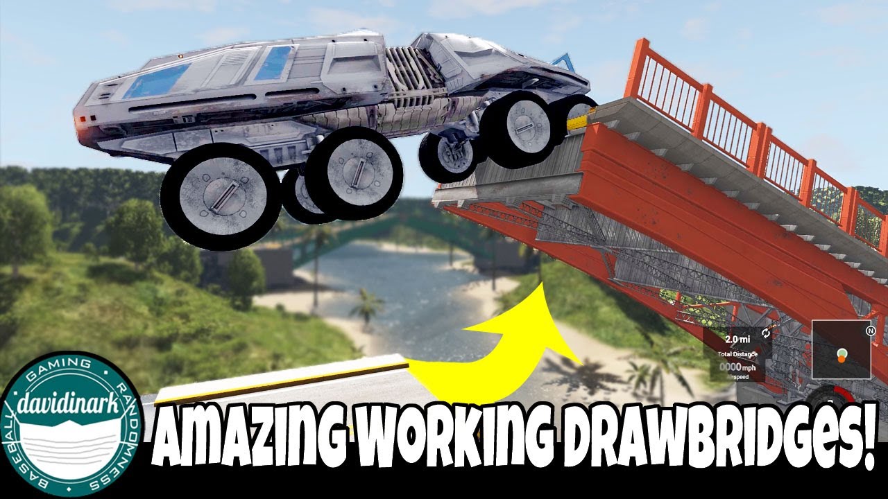 BeamNG Drive - Open Wide! Draw Bridges in BeamNG Drive! Bascule Bridge ...